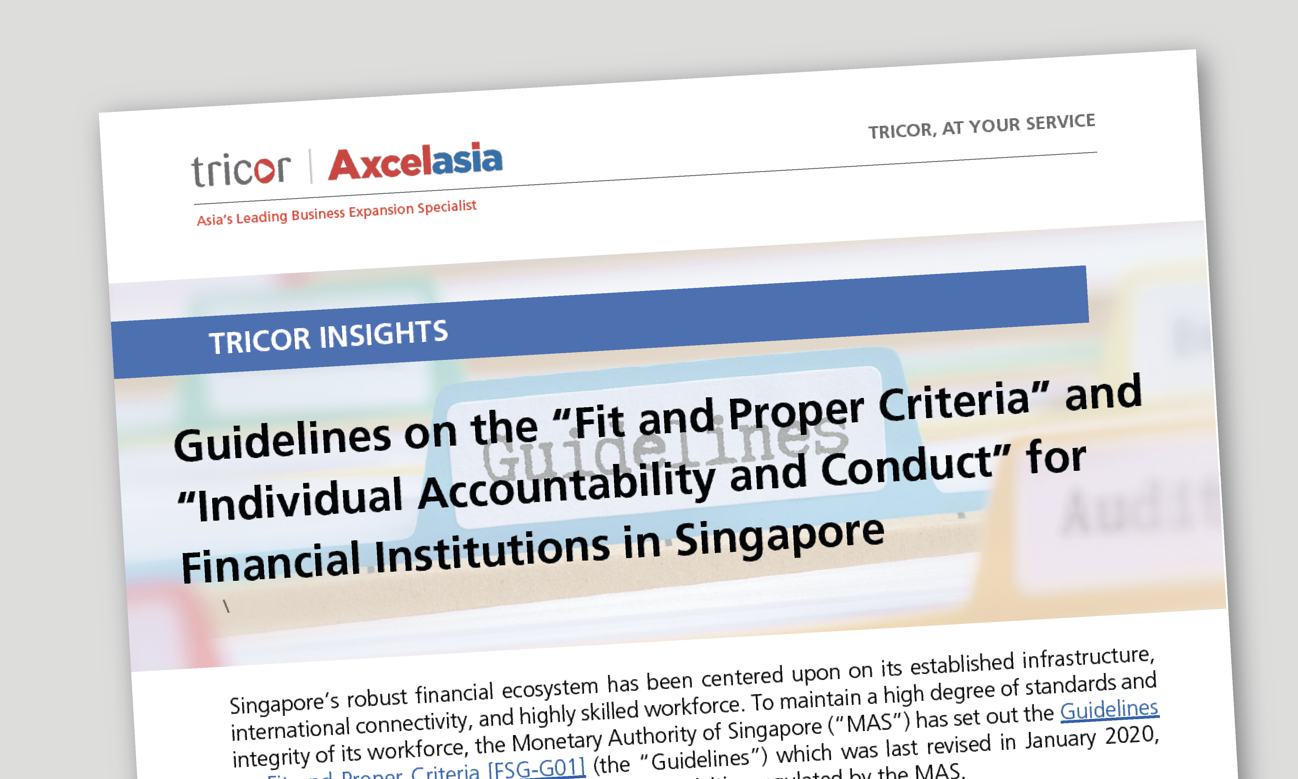 Guidelines on the “Fit and Proper Criteria” and “Individual ...