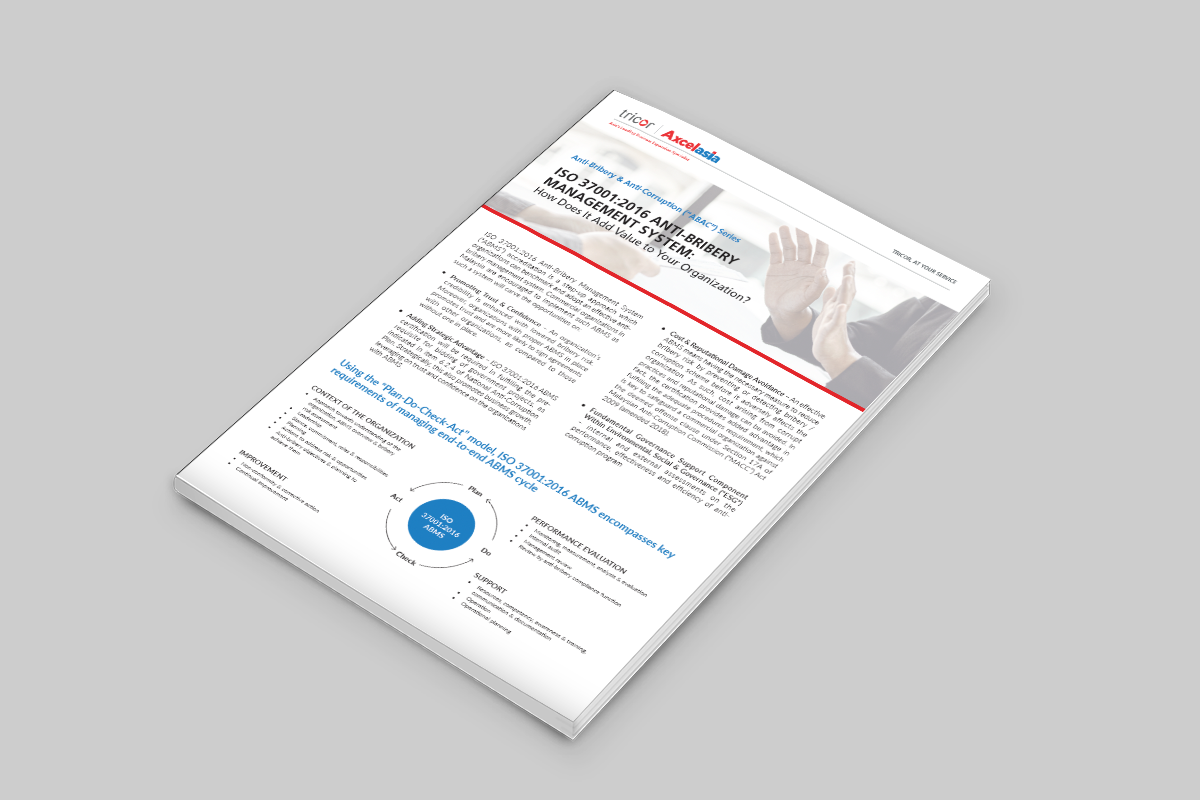 Tricor Axcelasia - ABAC Series - ISO 37001:2016 Anti-Bribery Management ...