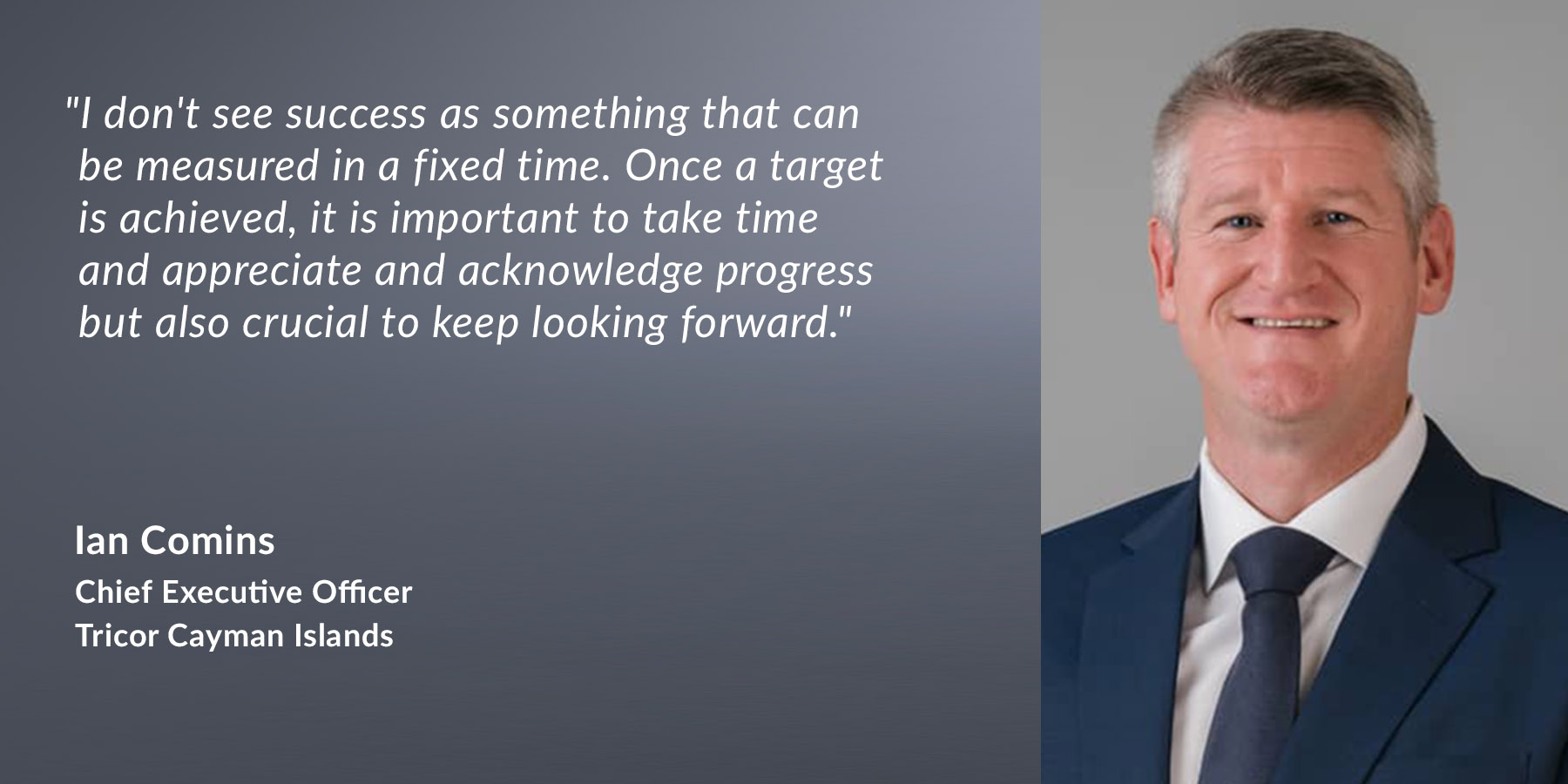 Ian Comins, CEO of Tricor Cayman Islands