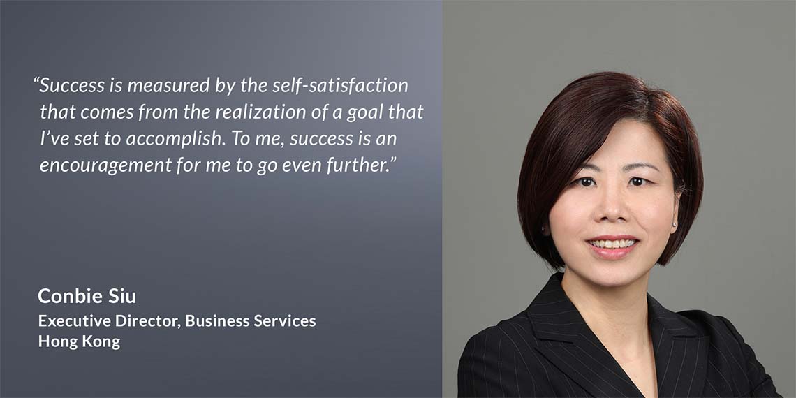 Conbie Siu, Executive Director, Business Services, Hong Kong